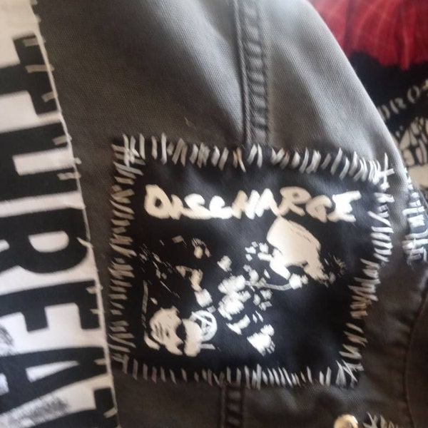 Discharge: Stage DIY Patch- Punk Crust Black Flag off Leftover Crack Oi ...