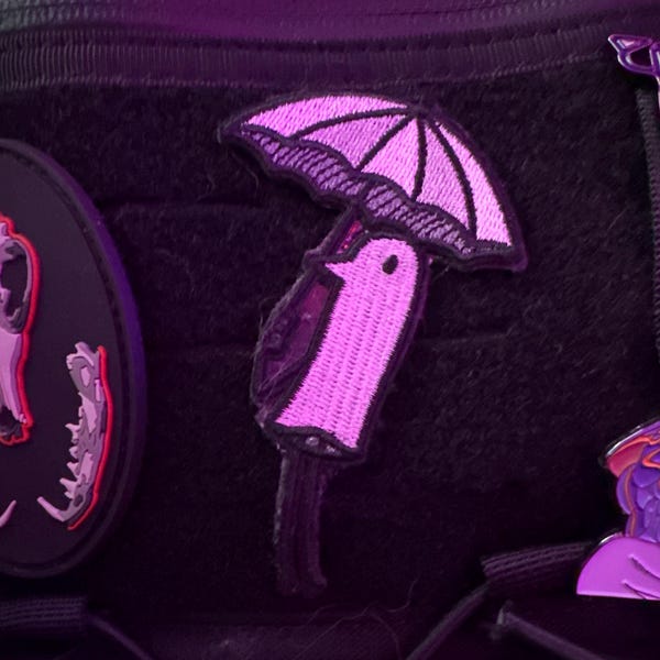 5” Mothman Stained Glass Iron on Patch for Denim Jacket Cryptid ...