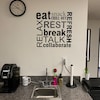 Office Wall Decal Break Room Word Collage, Vinyl Wall Lettering for ...