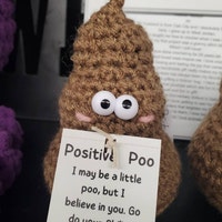 Crochet Poo Pattern With Poo Quote, US English Terms, Handmade Funny ...
