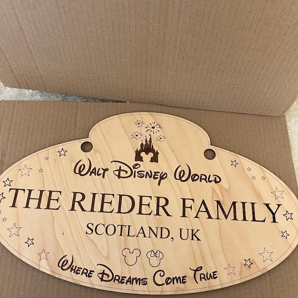 Disney Themed Pram Sign - Stroller Sign | Personalised Push Chair Sign ...
