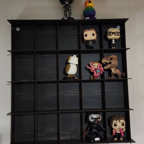 Black Vinyl POP Figure Display Case .display Shelves for 20 Pop Figure ...