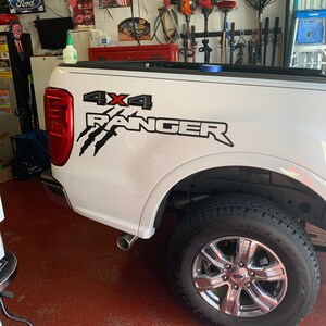Ford Ranger Outline 2X Rear Bedside Decals Vinyl for Ford Ranger 2019 ...