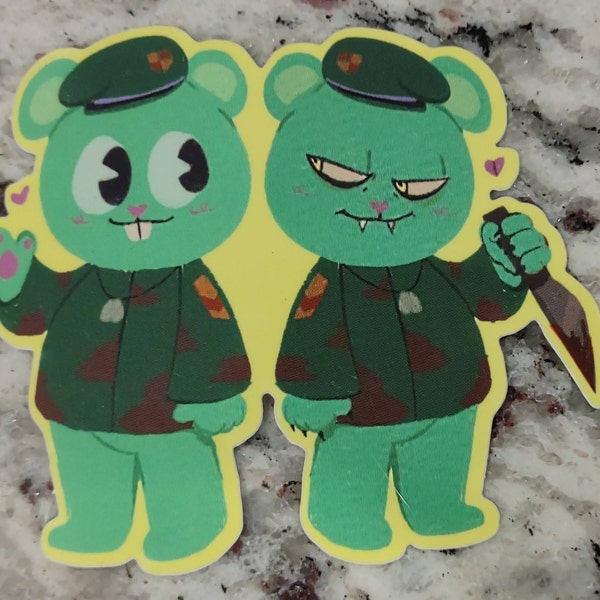 Flippy Vinyl Glossy Sticker - Etsy