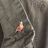 American Robin Enamel Pin,enamel Pin,robin Pin,american Robin,origami ...