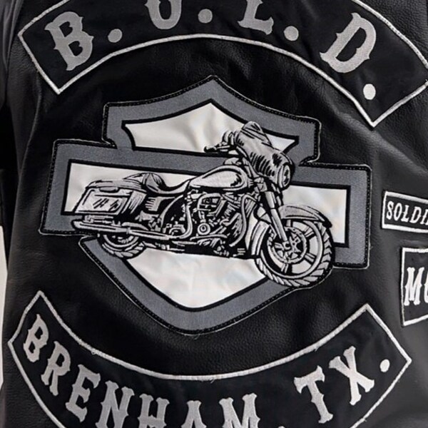 Custom Patch for Bikers, Any Size, Motoclub Jacket, Large Patch, Back ...