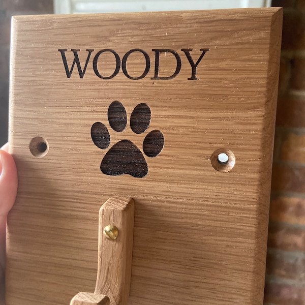 Personalised Lead Hook - Dog Lead Hook - Dog Leash Holder - Dog Lead ...