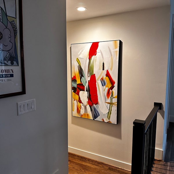 Large Modern Abstract Painting on Canvas Original, Oversized Abstract ...