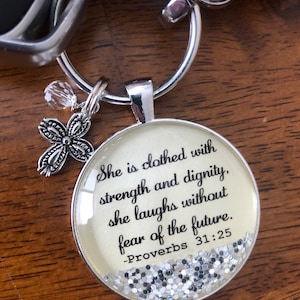 Inspirational Quote Personalized Keychain Christian Keychain - Etsy