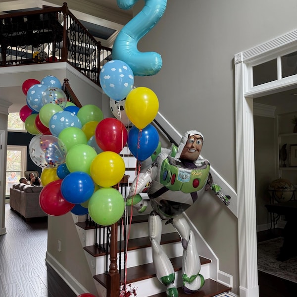 62" Buzz Lightyear Balloon, Toy Story Balloon, Birthday Party, Disney ...