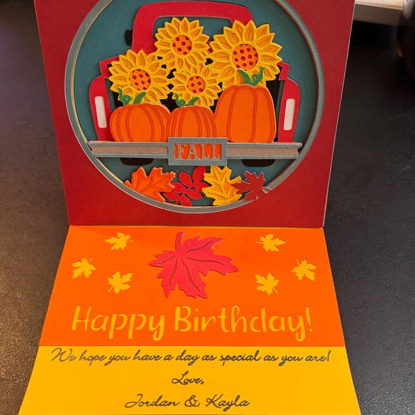 Easel Card Design Svg Bundle, Fall Easel Card Svg, Greeting Card Svg ...