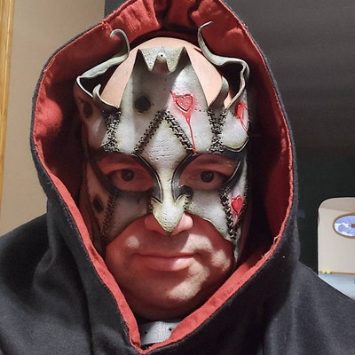 Dreaded Helmet Genuine Leather Mask - Etsy