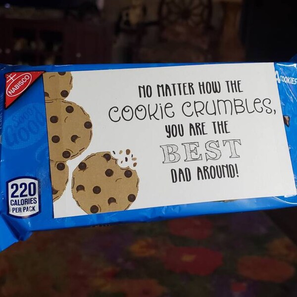Printable Cookie Gift Tags for Dad | Father's Day Gift Tags | HT051 ...