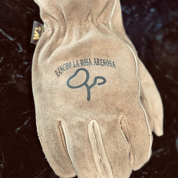 Custom Cowboy Gift, Western Trucker Hat, Leather Work Gloves, Roping ...