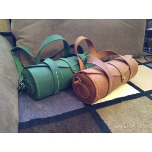 Round Leather Bag Pattern Leather DIY Pdf Download | Etsy