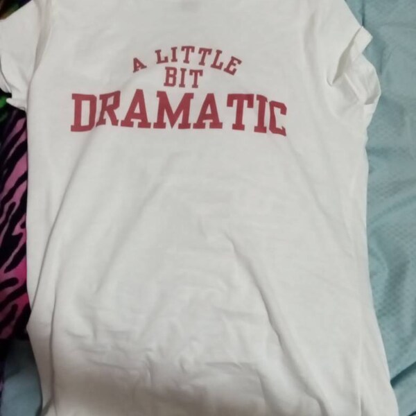 Regina George Mean Girls A Little Bit Dramatic Tee Y2K Slogan Tee | Easy Regina George Halloween ...