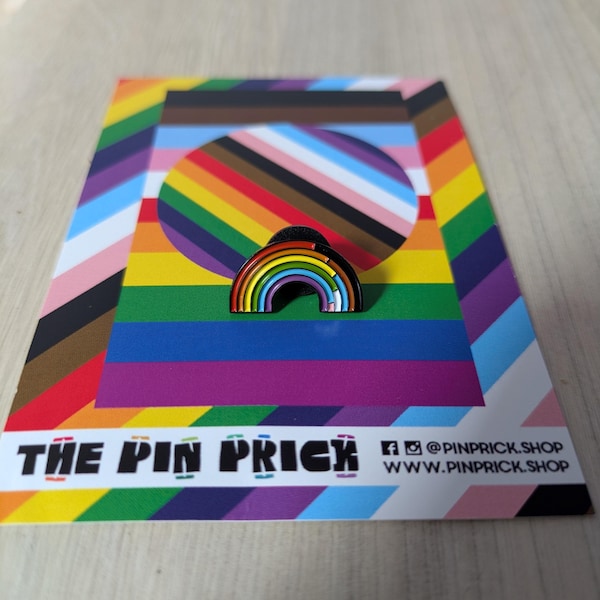 Sapphic Flag Pin — WLW Pride Enamel Badge Difemina LBPQ Lesbian ...
