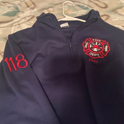 Personalized Gift for Firefighter, Custom Fire Department Name, Badge ...