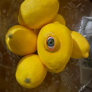Realistic Life Sized Freaky Fruit All Seeing Lemon by Dead Head Props ...
