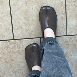 Women Eco Friendly Split Toe Tabi Ballet Flats Vintage Foldable Tabis ...