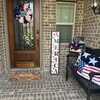 Patriotic Porch Sign | Flag Porch Sign | Double Sided Sign | 4th of ...