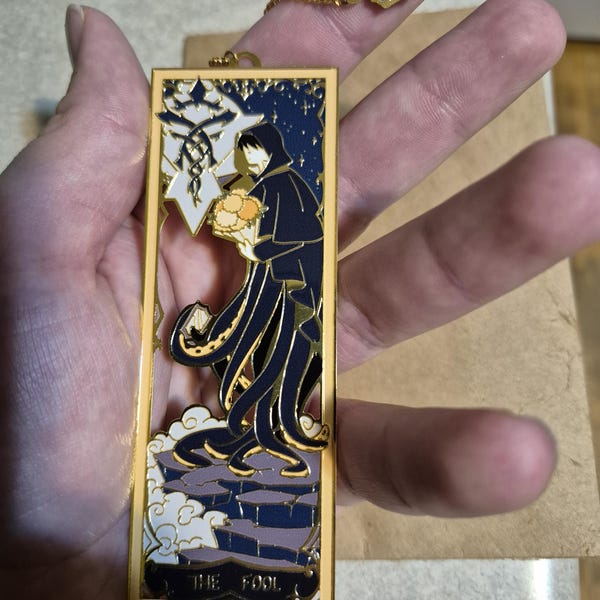 Tarot Card: the Fool | LOTM | Mr Fool | Enamel Bookmark / Charm ...