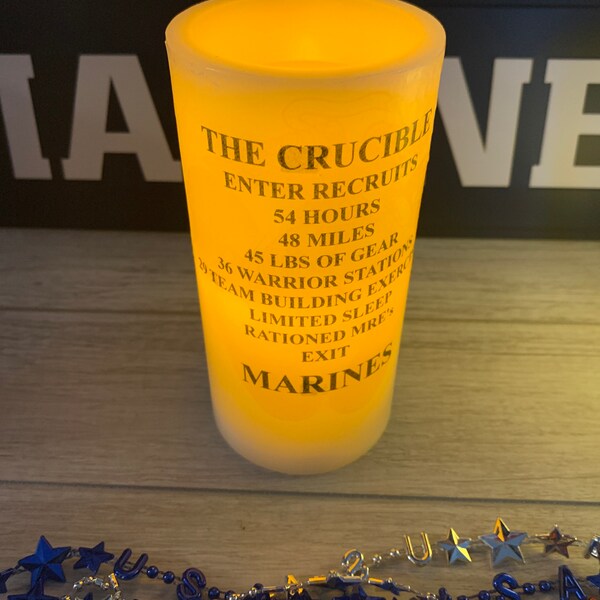 Crucible Candle DYI KIT Footprints & EGA Challenge Parris Island / San ...