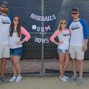 Gender Reveal Shirts. Baseball Gender Reveal Shirts. Gender Reveal ...