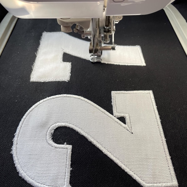 Bold Block Wide Satin Stitch Numbers, Birthday Number Applique Machine ...