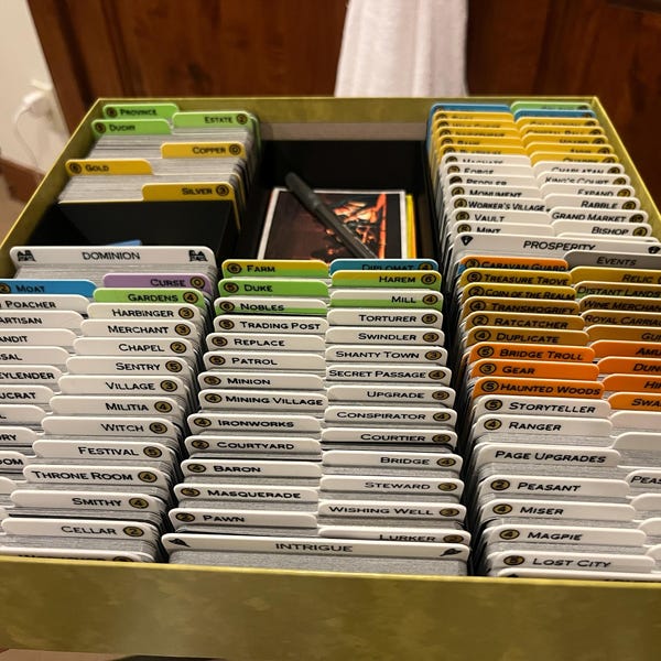 Dominion Card Game Organizer and File Tabs - Fit Many Expansions in 1 ...