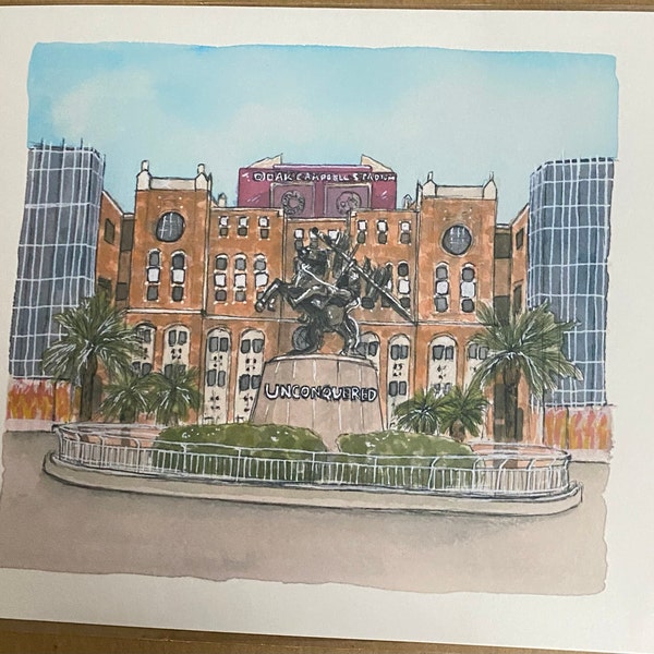 Florida State University Foam Finger Art Print / FSU Art Print ...