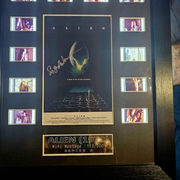Alien (1979) Signed by Sigourney Weaver 35mm Orginal Filmcell , (we ...