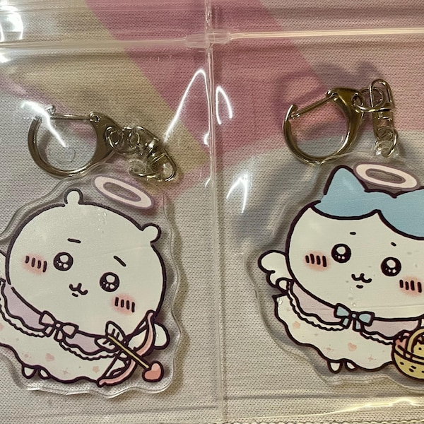Chiikawa Acrylic Keychain, Chiikawa Double Side Keychain, Hachiware ...
