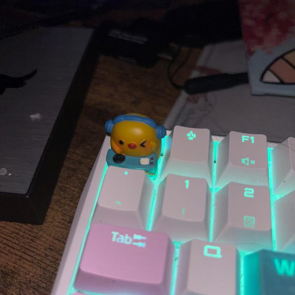 Glowing Fire Artisan Keycap, Fire Demon Anime Keycap, Anime Keycap ...