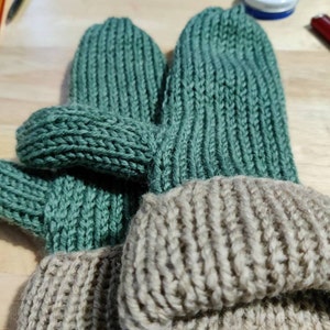 Family-sized Knitting Machine Mittens addiexpress or Sentro Circular ...