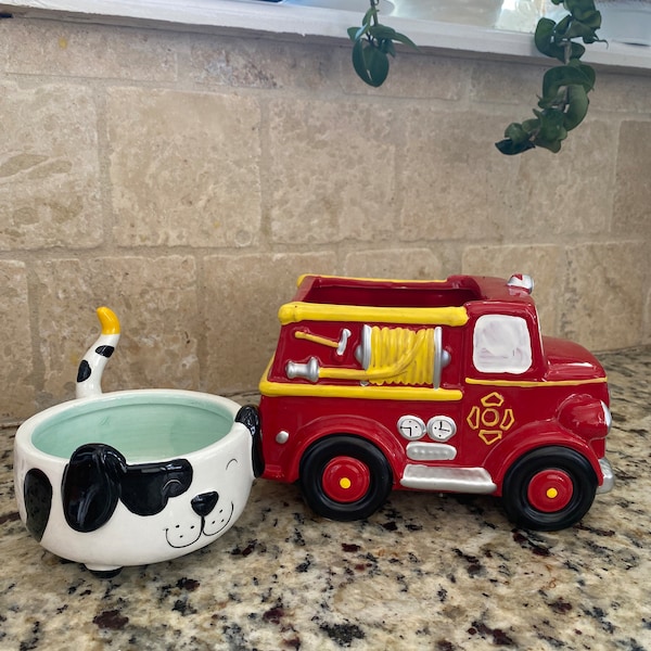 Ceramic Camper Trailer Pink Planter - Etsy