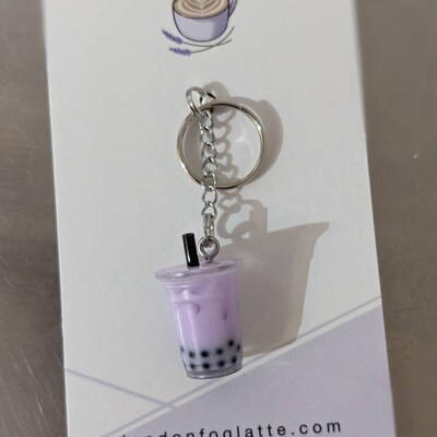 Boba Milk Tea Keychain, Bubble Tea Drink Keychain - Etsy UK