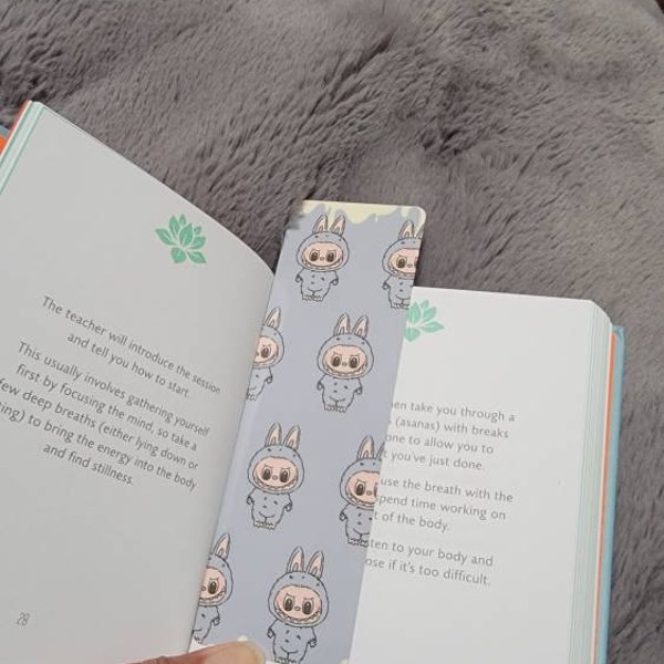 Labubu Cream Bookmark - Etsy