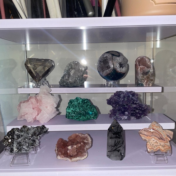 Acrylic Crystal Display Case: Mineral Storage & Organization - Etsy
