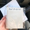 Personalized to Do List Notepad, Custom to Do List Pad With Lines, Kids ...