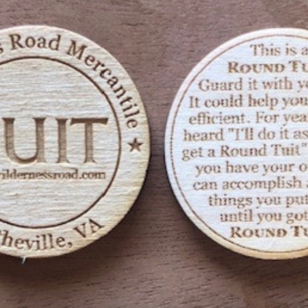 100 Custom Round Tuit Tokens - Your Company or Church Name and Message ...
