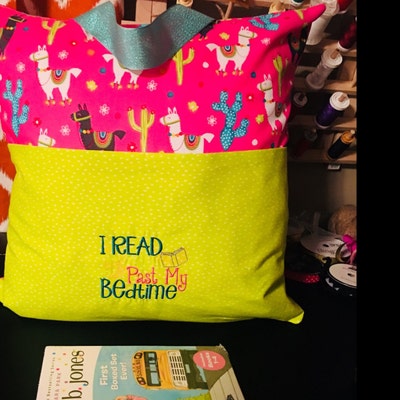 Reading Embroidery Design Book Pillow Embroidery Design I Read Past My ...