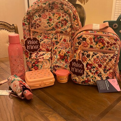 Embroidered Fabric Bag Tags, Personalized, Bookbag, Luggage - Etsy