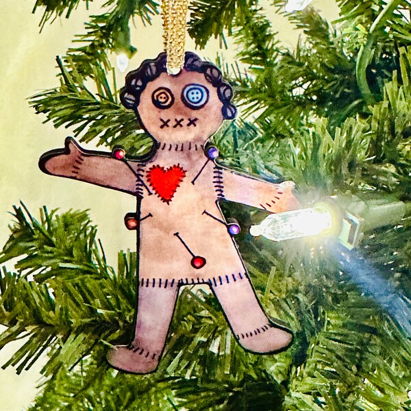 New Orleans Louisiana Voodoo Doll Ornament Made From Original Artwork ...