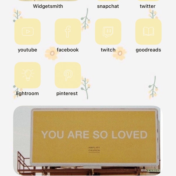 600+ Yellow Minimalistic App Icon Pack | IOS 14 | Yellow Minimalistic ...