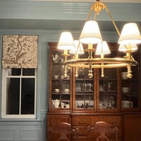 Thibaut Mitford Roman Shade Shown in Green and White - Etsy Canada