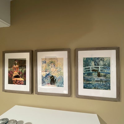 Monet Garden Cat Print, Claude Monet Cat Poster, Cat Art, Animal Poster ...