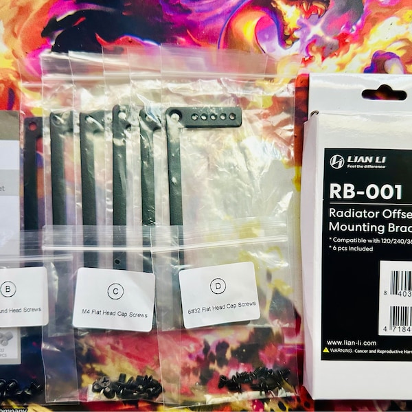 LIAN LI RB-001 Radiator Offset Mounting Bracket Black 011D Mini & 011 ...