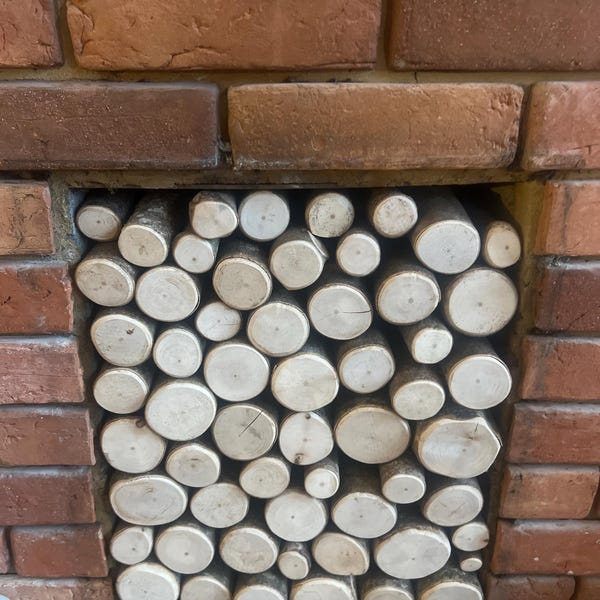 Decorative Split Logs Rustic Home Decor Stacked Logs Fireplace Logs ...