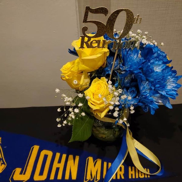 50th Reunion, Class Reunion Centerpiece, Class Reunion, Party Table ...